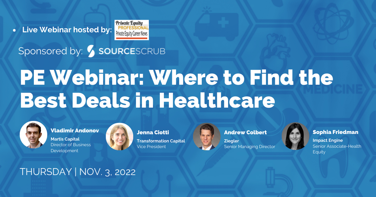 PE Webinar Recording Download | Where to Find the Best Deals in Healthcare
